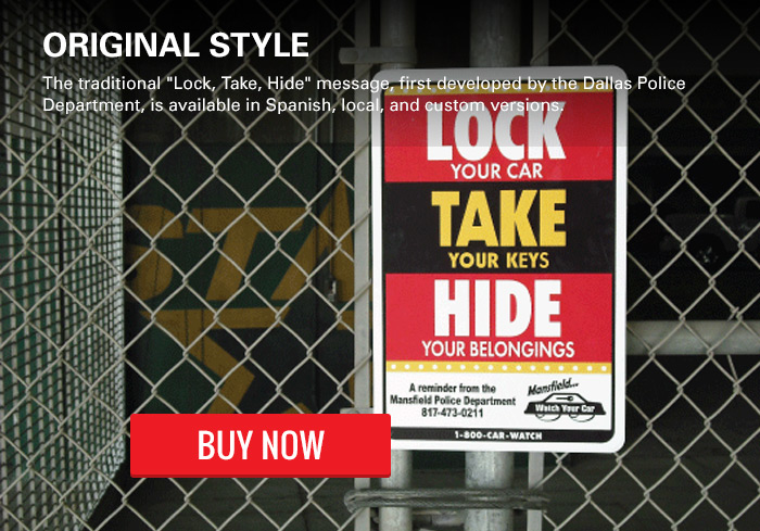 Hide Lock Take | Auto theft Awareness and Prevention