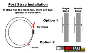 47″ Long Stainless Steel Adjustable Mounting Strap (1) | Hide Lock Take