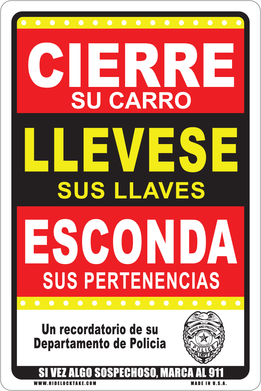 Original Style Hide Lock Take Sign | Hide Lock Take