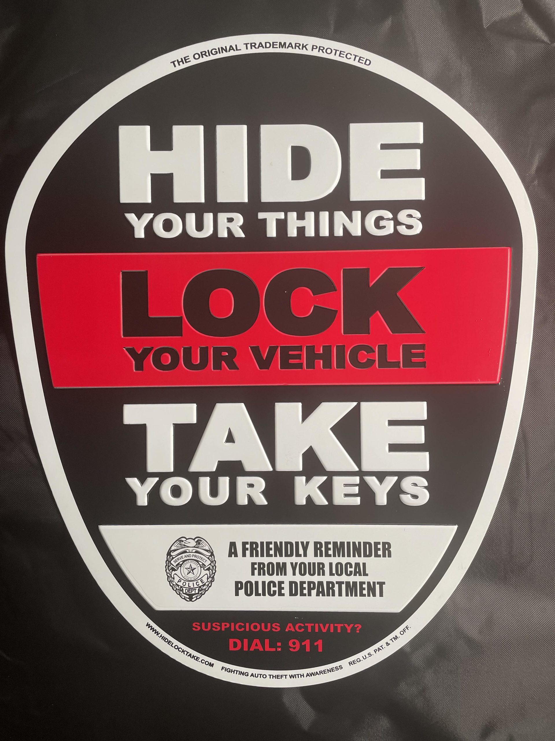 Hide Lock Take Sign – Standard | Hide Lock Take