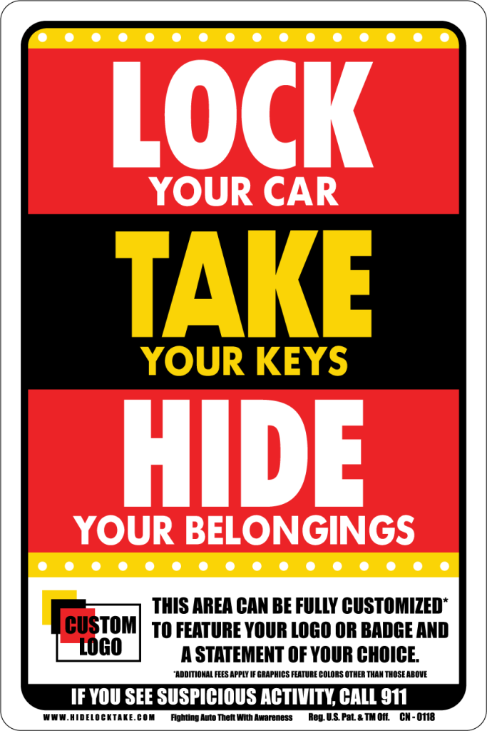 Original Style Hide Lock Take Sign | Hide Lock Take