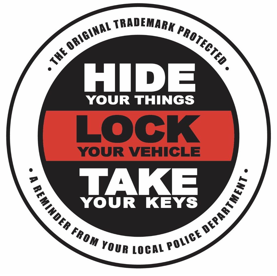 Circle Static Cling | Hide Lock Take